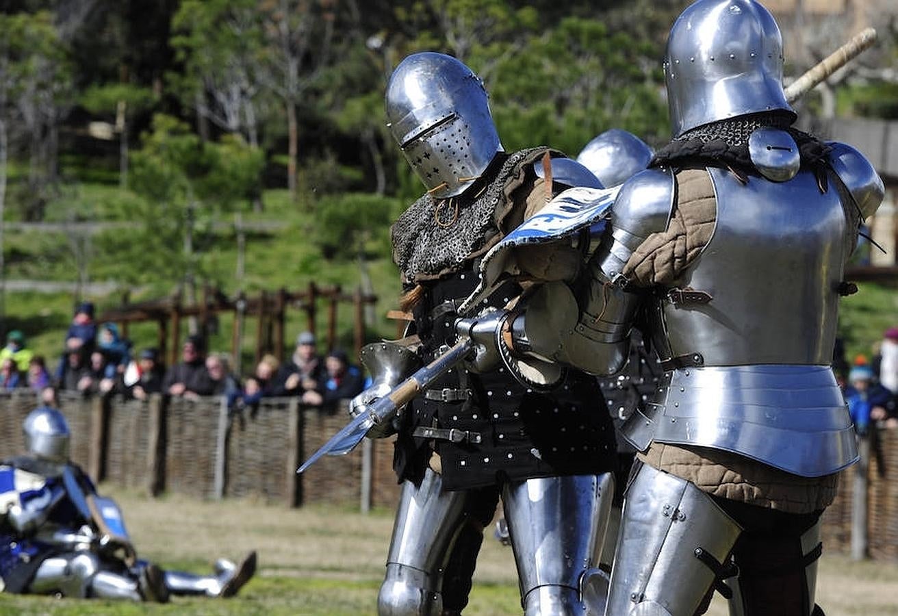 Espectacular entrenamiento de lucha medieval en el Castillo de ...