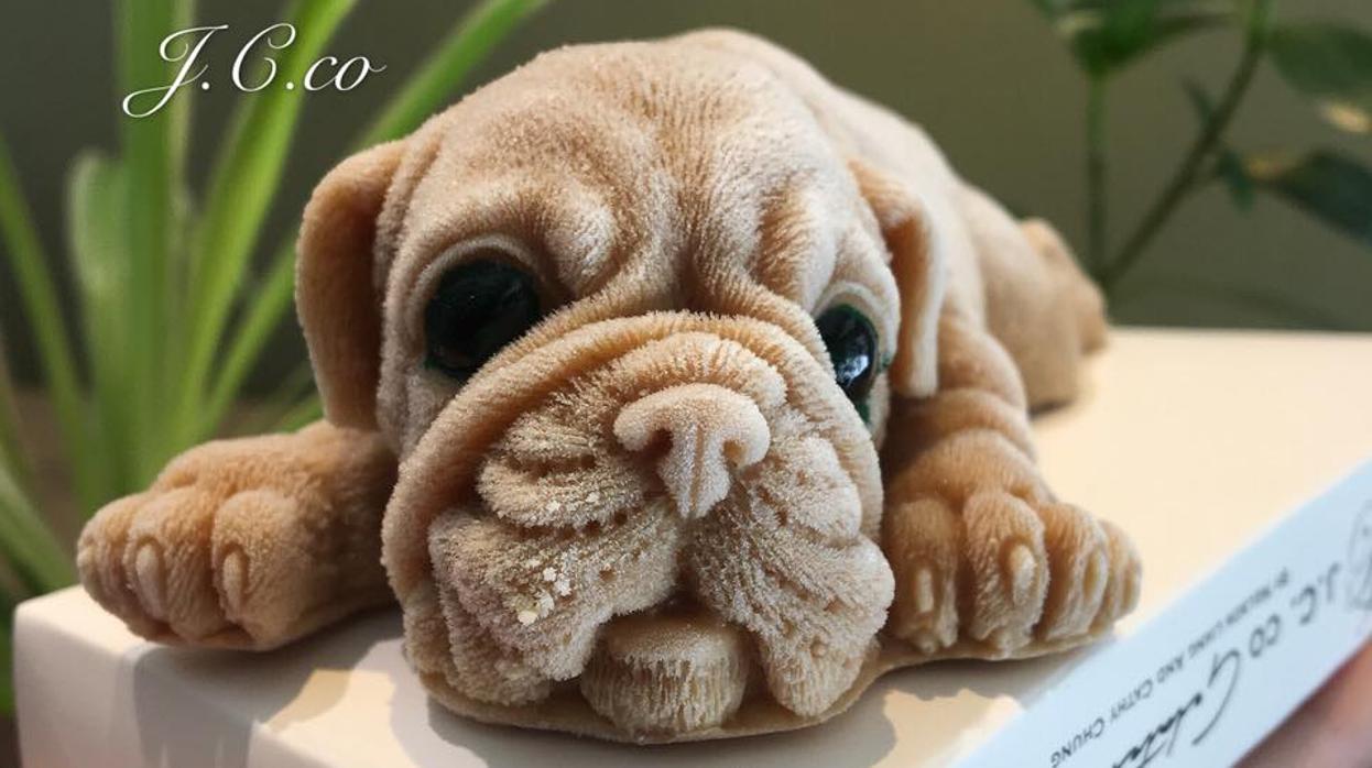 El sorprendente helado con forma de perrito que se hace en Taiwán